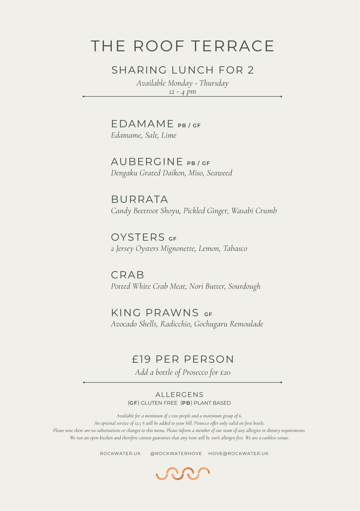 Rockwater Hove | Iconic Beachside Venue | Restaurant and Bar